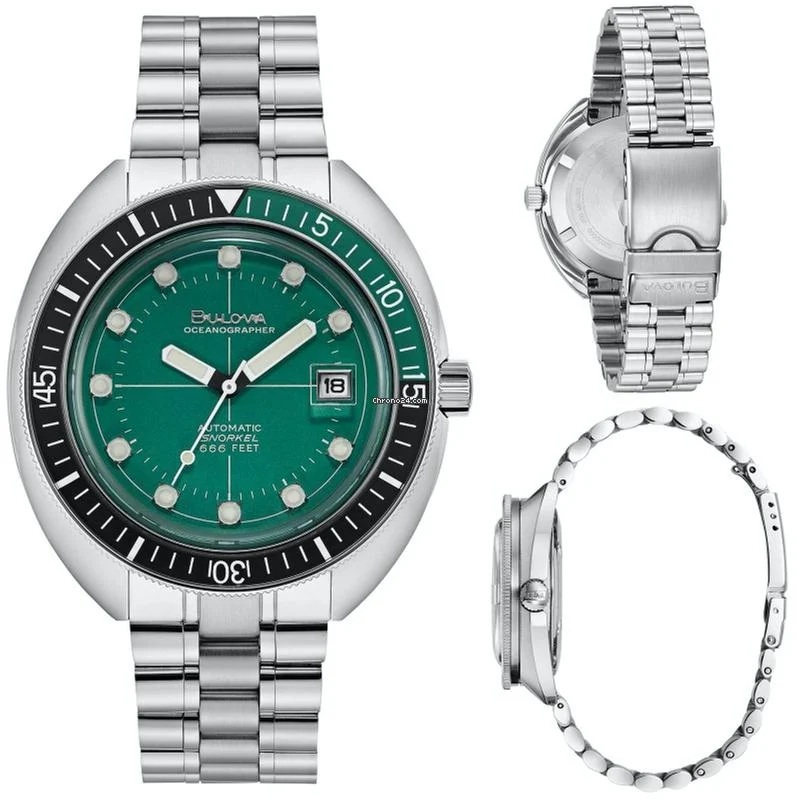 Bulova 96B322 Oceanographer Devil Diver Stainless Steel 44mm Men's ...