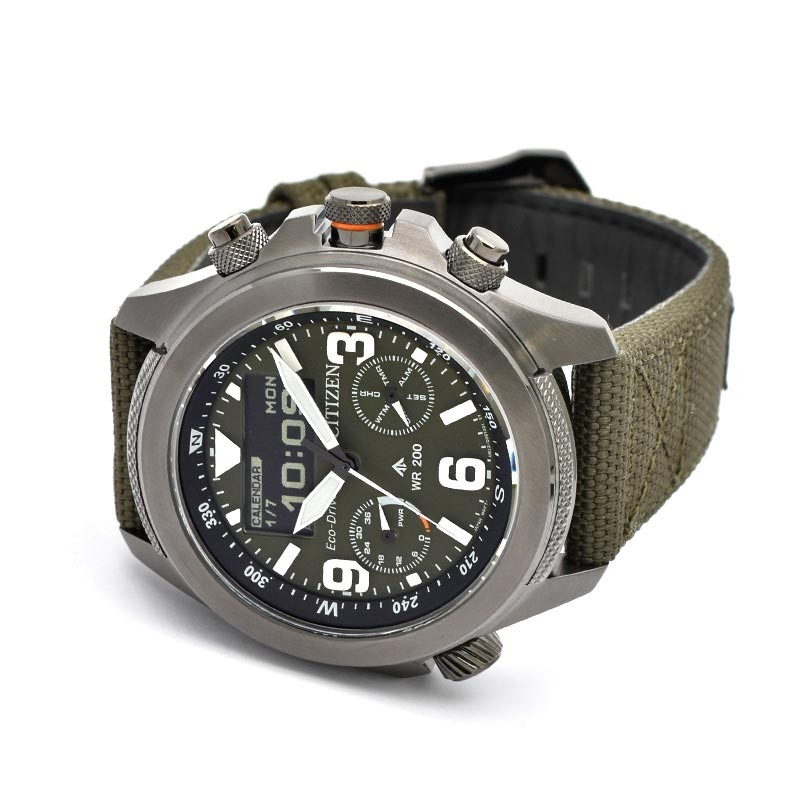 Citizen Promaster JV1005-02W Land U822 Green Dial CORDURA™ Strap: Ho ...