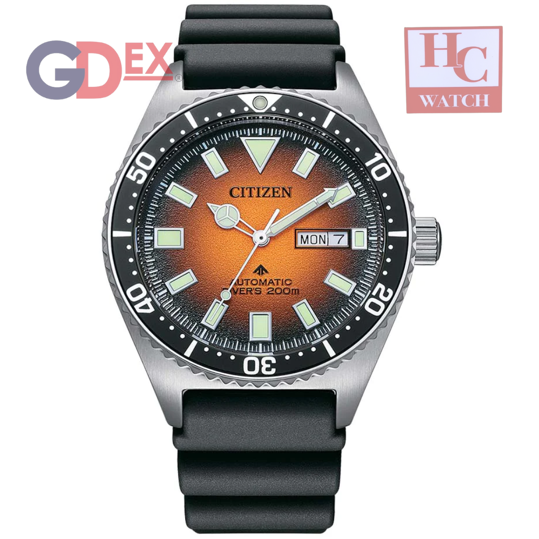 New Citizen Promaster NY0120-01Z Marine Diver Orange Dial Automatic ...