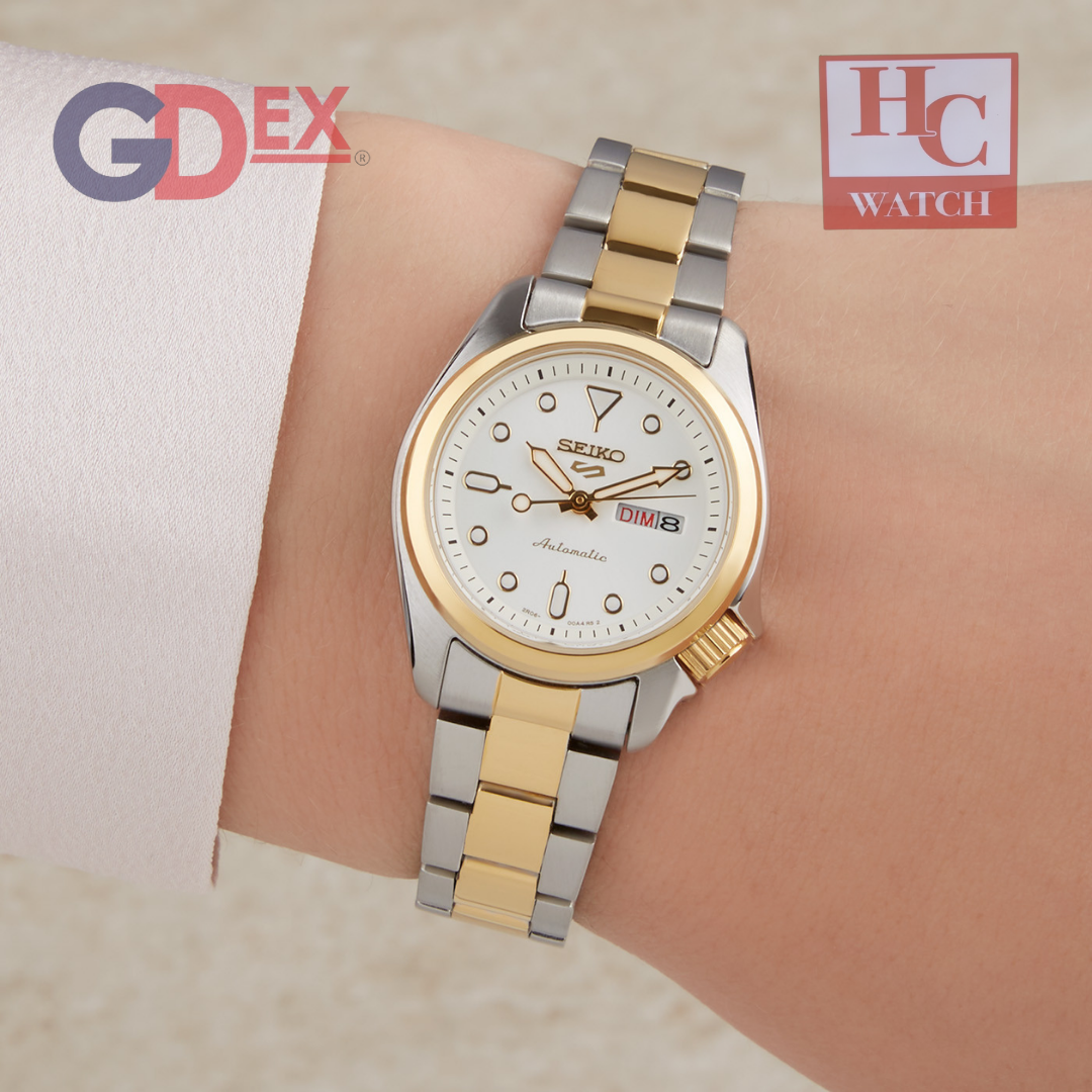 NEW SEIKO 5 SPORTS SRE004K1 TWO TONE AUTOMATIC LADIES WATCH: Ho Chuan Watch