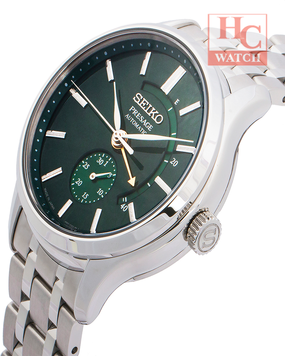 SEIKO SSA397J1 PRESAGE "Zen Garden" Green Dial Steel Watch: Ho Chuan Watch